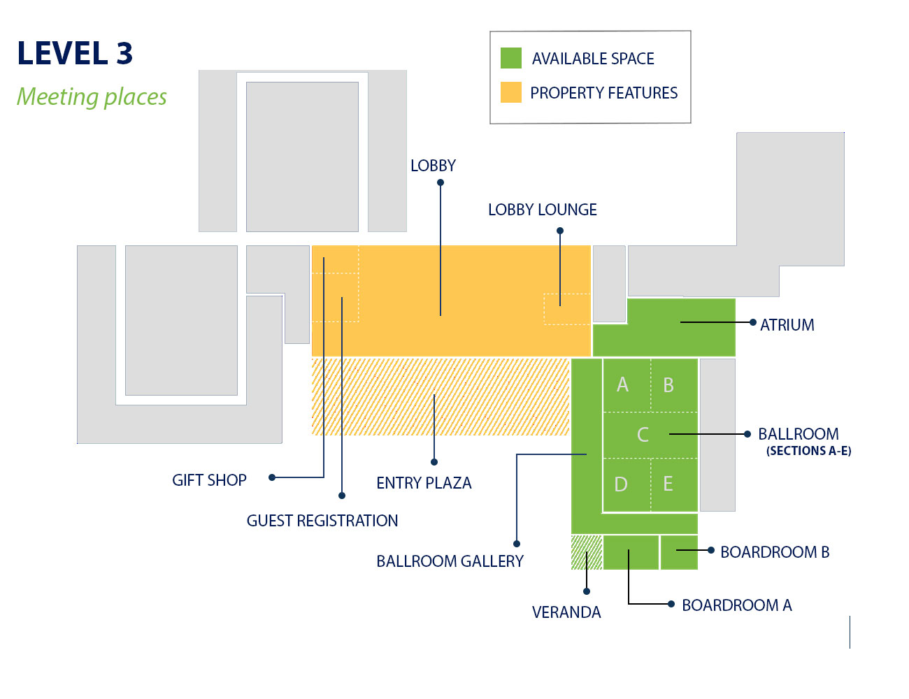 Floor Plan & Interactive Map | JB Duke Hotel